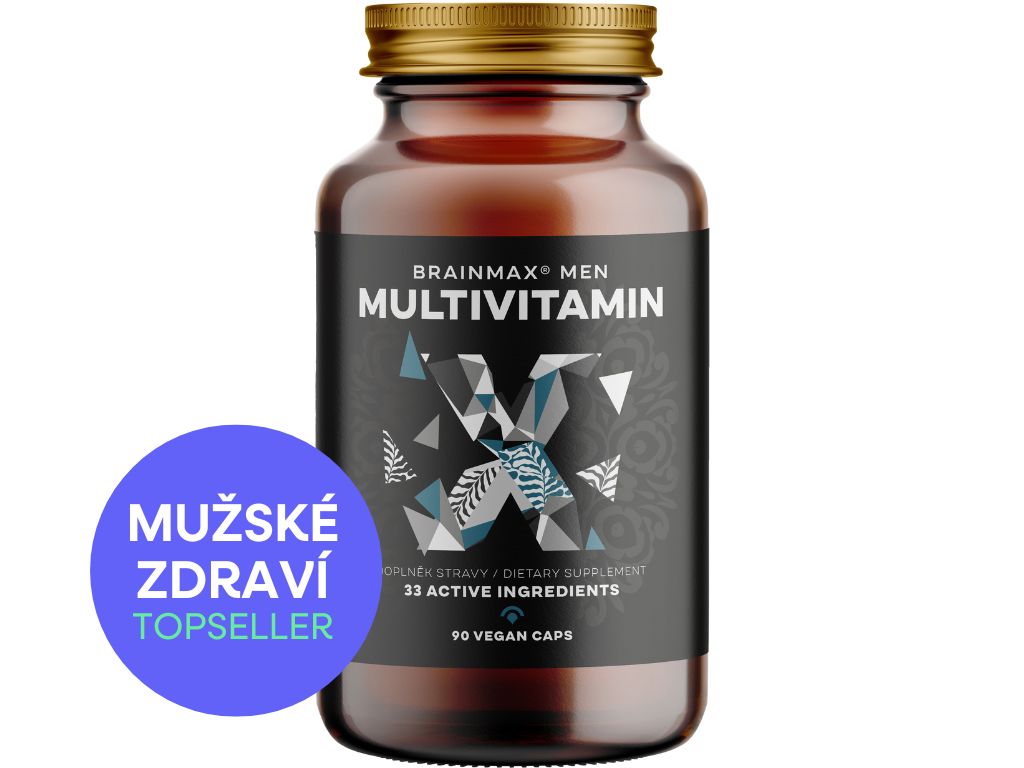 BrainMax Men Multivitamin, multivitamín pro muže, 90 rostlinných kapslí ...